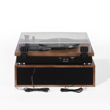 Riff Record Player With Speakers - Walnut – Edelweiss